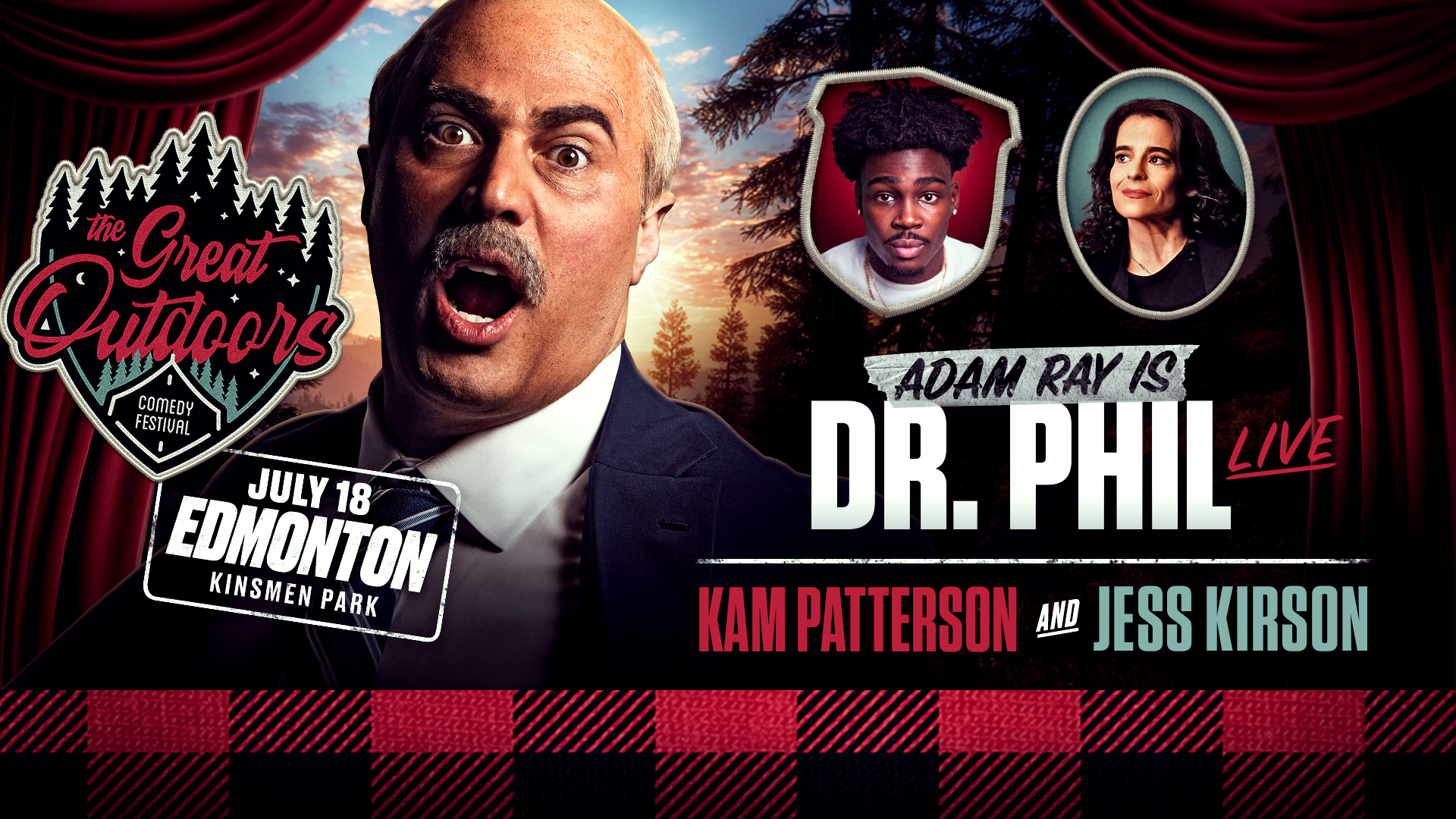 Great Outdoors Comedy Festival ft. Adam Ray is Dr. Phil Live and more ...
